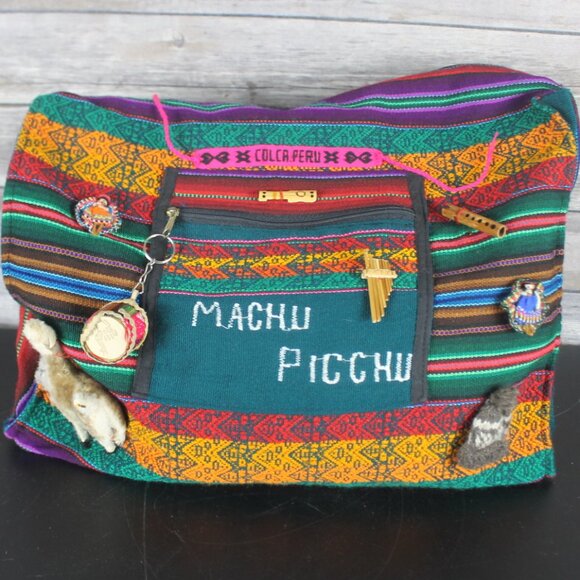 Bags | Macchu Picchu Colca Peru Peruvian Colorful Large Purse Bag ...